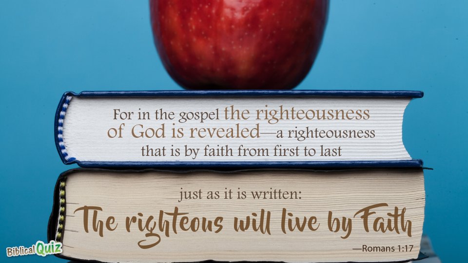 Romans 1.17 - Biblical Promises