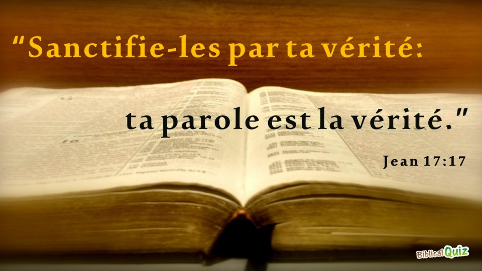 Jean 17.17 - Biblical Promises